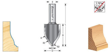 Vertical Raised Panel Router Bits - Carbide Tipped, Industrial Quality