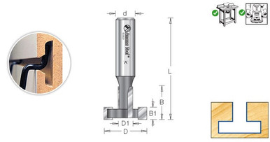 T-Slot Router Bits - Carbide, Square Edge for CNC | Woodworking Tools