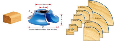 Corner Round Shaper Cutters - Heavy-Duty Carbide-Tipped | Woodworking Tools