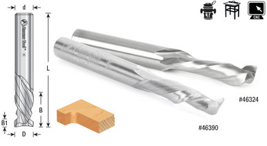 Solid Carbide Router Bits - CNC Compression Spiral for Wood