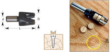 Tapered Wood Plug Cutters - Smooth Plug Making Tools