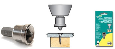 Drywall Screw Setter - Quick Release, Hex Shank | #2 Phillips Depth Setter