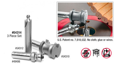 Tambour Door Router Bit Set - Create Interlocking Slats