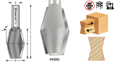 Butterfly Spline Router Bits - Amana Tool for Dovetails & Joints