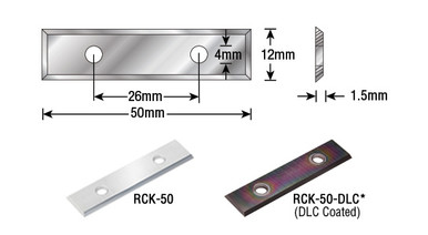Carbide Insert Knives 50x12x1.5mm - RC-1158 Cutterheads Blades