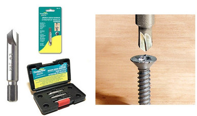 Screw Remover for Stripped Screws - 1/4" Hex Shank Quick Release
