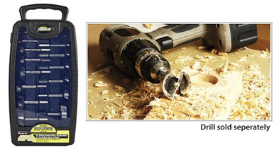 Forstner Bit Set 16pc with Case - Drill Bits for Woodworking