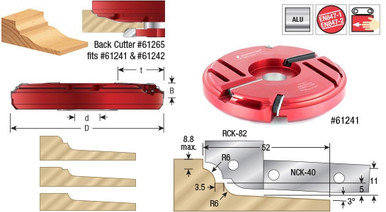 Raised Panel Cutterheads - Durable Aluminum & Carbide Knives