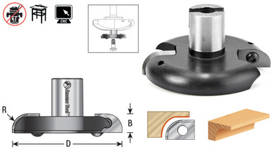CNC Back Cutter Insert - Raised Panel Tool Accessory