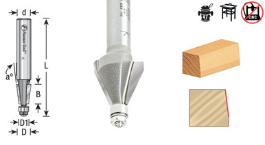 Chamfer Router Bits - Amana Tool Miniature Series