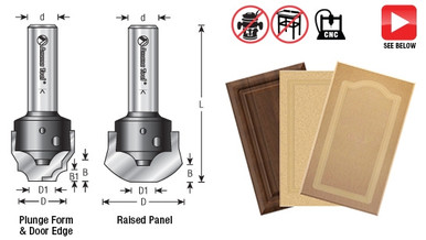 Raised Panel Router Bits - Amana Tool Nova System #NS-102