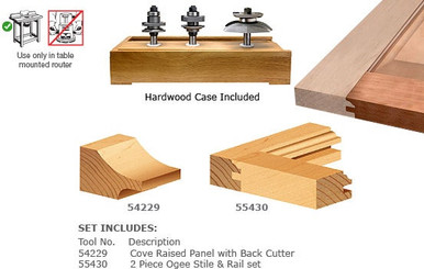 Door Making Router Bits Set - 1/2" Shank, 2 Flute, Save 11%