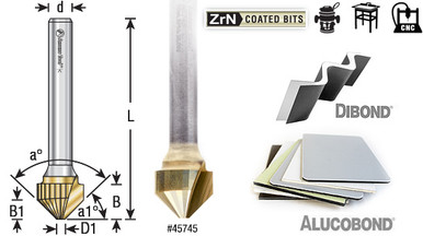 ACM Router Bits - V-Groove Folding for Alucobond & Dibond Panels