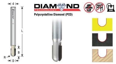 PCD Ball Nose Router Bits | CNC Flute Carving & Millwork Tool