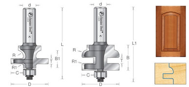 Stile and Rail Router Bit Set - Industrial Quality Carbide Tips