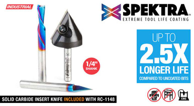 CNC Router Bit Starter Pack - Spektra Coated V-Groove Set