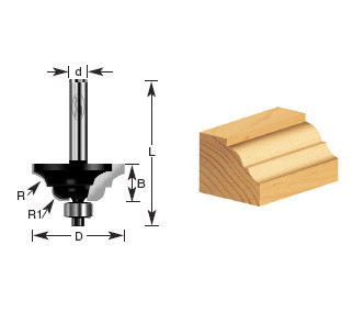Bead & Cove Router Bits - Economy for Precision Woodworking