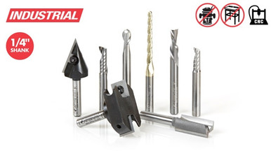 CNC Router Bit Set 8-Pc Amana Tool - Signmaking Collection #II