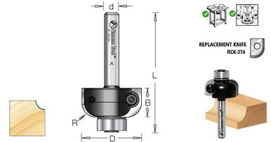Insert Cove Router Bit RC-49104 | AmanaTool In-Tech Series