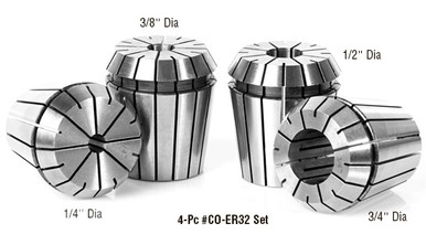 ER32 Spring Collets Set - Amana Tool, CO-ER32, CNC Precision