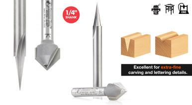 Router Bit Set for Signmaking & Engraving - Save 25% on 2-Pc Pack