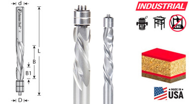 Compression Spiral Router Bits - Industrial Quality 2-Flute Cutter