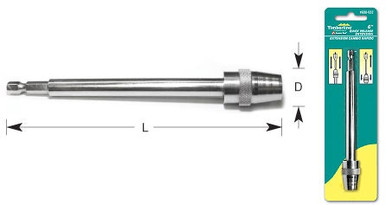 Auger Bit Extensions, Quick Release 1/4 Inch Hex Shank - Individually ...