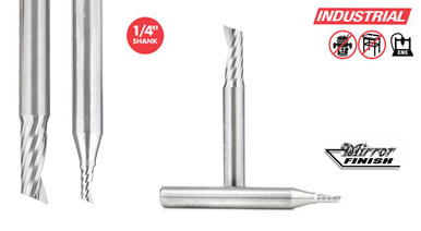 Aluminum CNC Router Bits, Solid Carbide Spiral - Save 25%