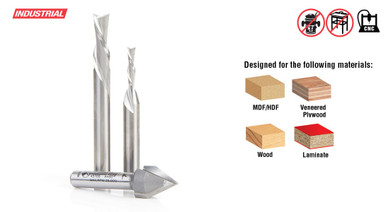 CNC Router Bit Set 3-Pc, 1/4" Shank, Amana - Save 25%