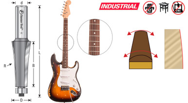 12 Inch Radius Router Bit for Guitar - Amana Tool Luthier Craft