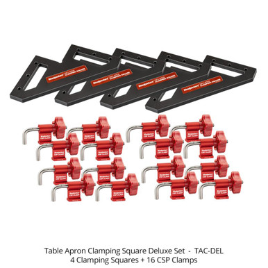 Clamping Squares Deluxe Set - Woodpeckers TAC-DEL with CSP Clamps