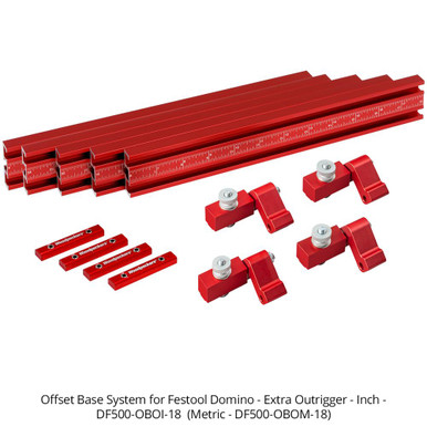 Domino Offset Base System - Woodpeckers DF500-OBOM-18 Precision Tool