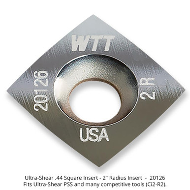Square Insert Tool Ultra-Shear Woodpeckers 20126 - Woodturning Cutter