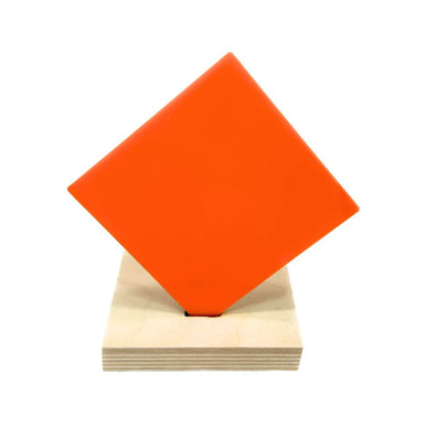 Orange Cast Acrylic Sheets - Smooth, Glossy Finish