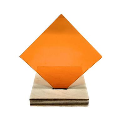 Orange Cast Acrylic Sheets - Smooth & Glossy