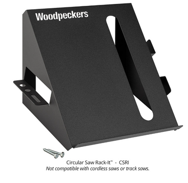 Upgrade your shop with Woodpeckers Circular Saw Rack-It - Cordless Saws