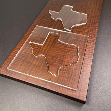 Acrylic Router Template Texas - Clear Precision