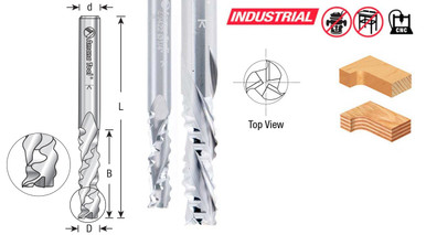 CNC Solid Carbide Spiral High Helix Ripper Router bits