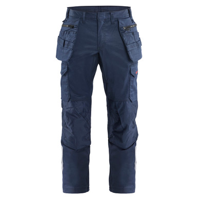 Blaklader FR Stretch Utility Pants - Navy blue - Waist Size: 46 ...