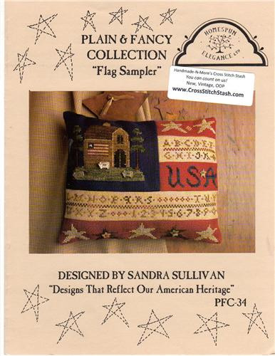 Homespun Elegance FLAG SAMPLER Plain & Fancy Collection