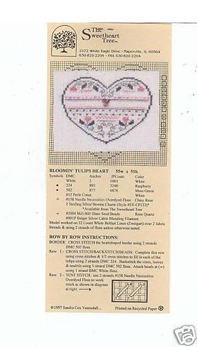 The Sweetheart Tree BLOOMIN TULIP HEART with charm