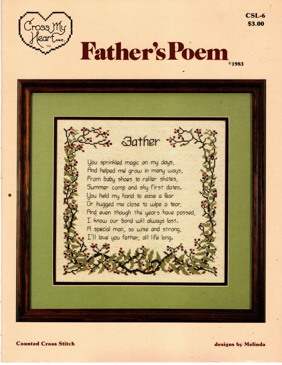 Cross My Heart FATHER'S POEM