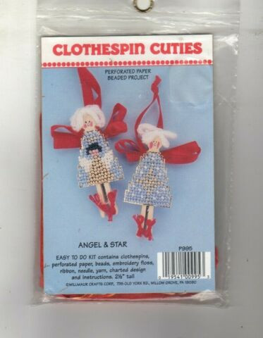 Willmaur CLOTHESPIN CUTIES Angel & Star Kit