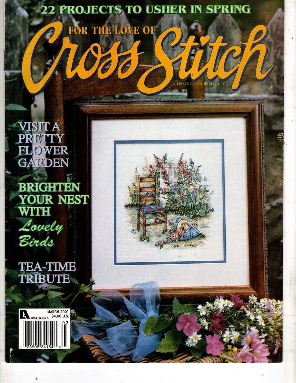 FOR THE LOVE OF CROSS STITCH Magazine March 2001