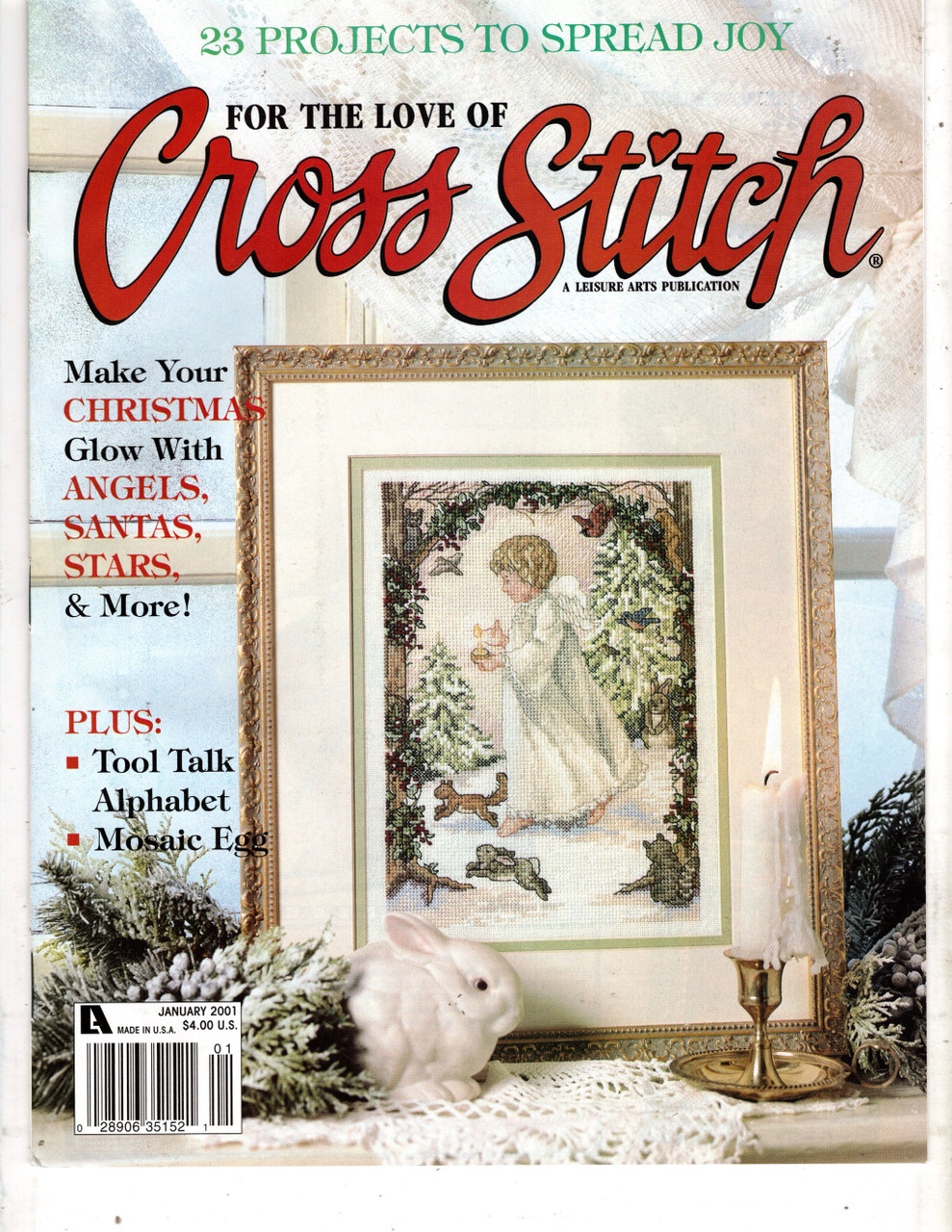 FOR THE LOVE OF CROSS STITCH Magazine January 2001