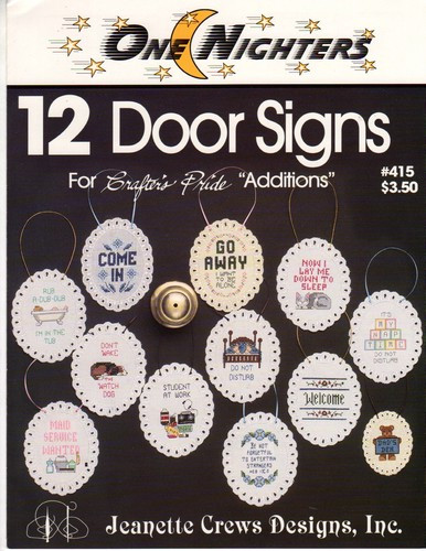 Jeanette Crews One Nighters 12 DOOR SIGNS #415