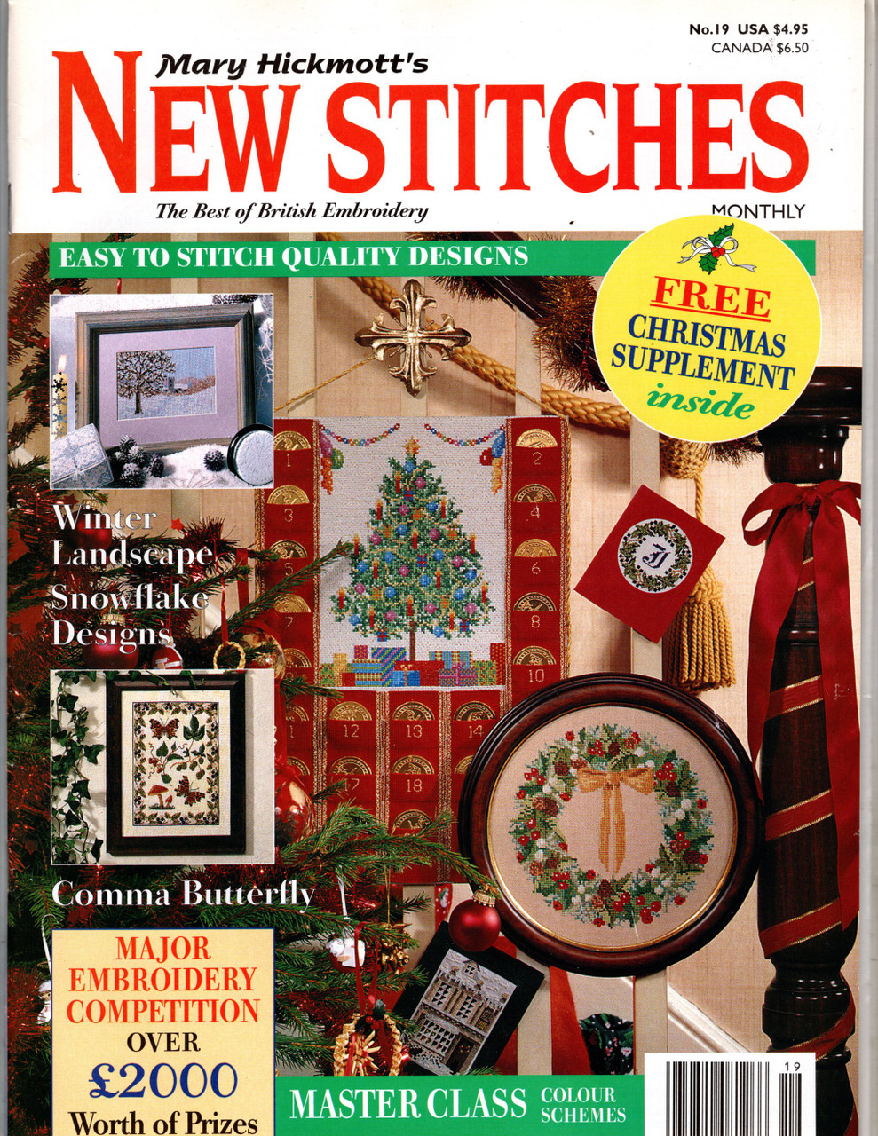 Mary Hickmott's NEW STITCHES Magazine No. 19 Christmas Collection ...
