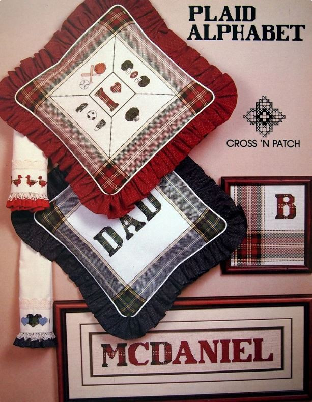 Cross N Patch PLAID ALPHABET