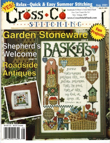 CROSS COUNTRY STITCHING MAGAZINE August 2001