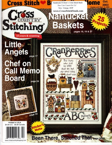 CROSS COUNTRY STITCHING MAGAZINE October 2003